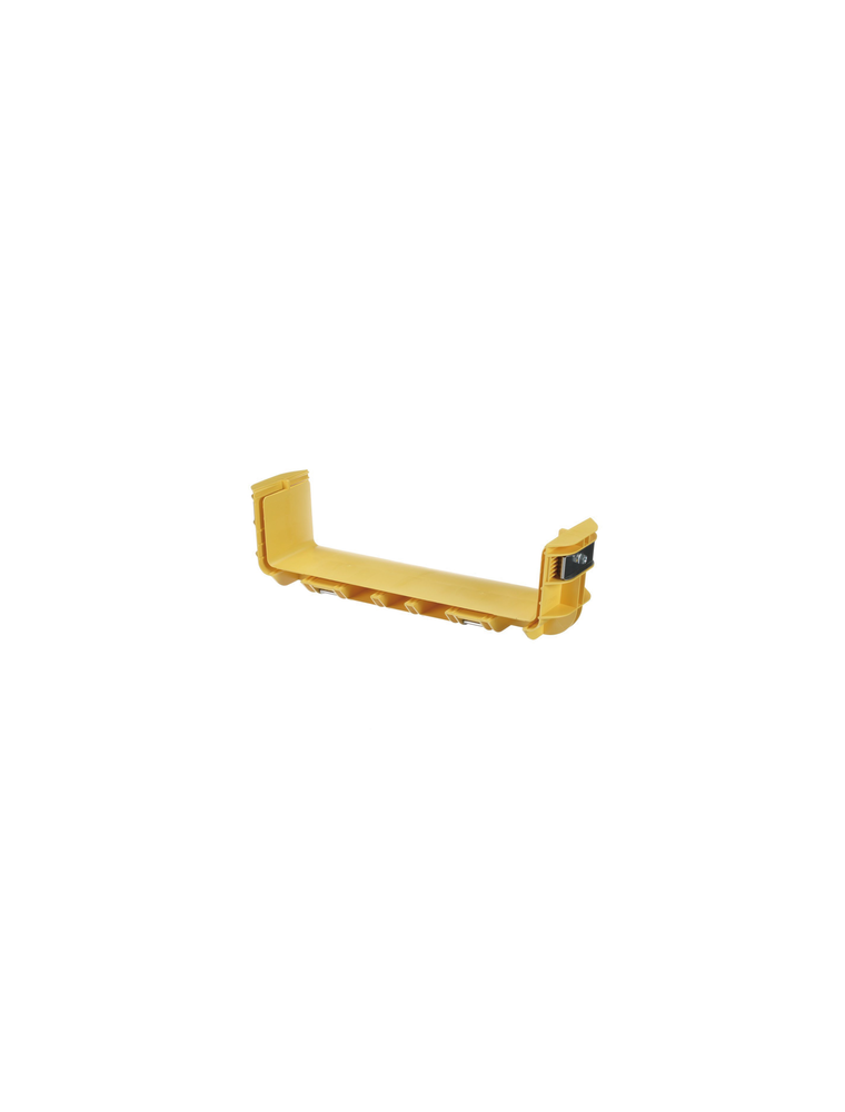 Union Recta "Cople", Para Canaleta FiberRunner™ 12X4, Color Amarillo